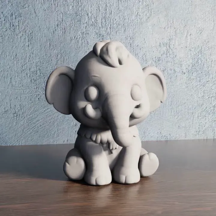3D Printer Files | 3MF File | Chibi Mammoth | Creality Cloud