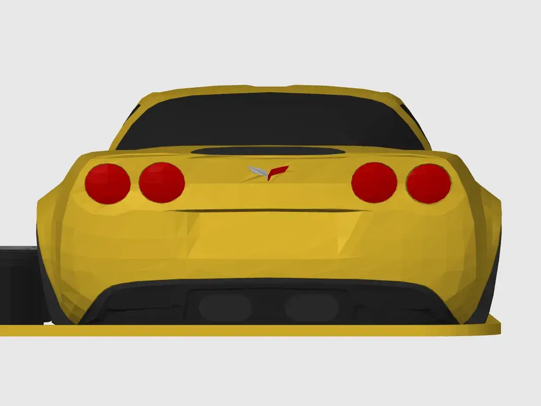 3D Printer Files | 3MF File | Chevrolet Corvette Z06 (C6) Kit Card (1: ...