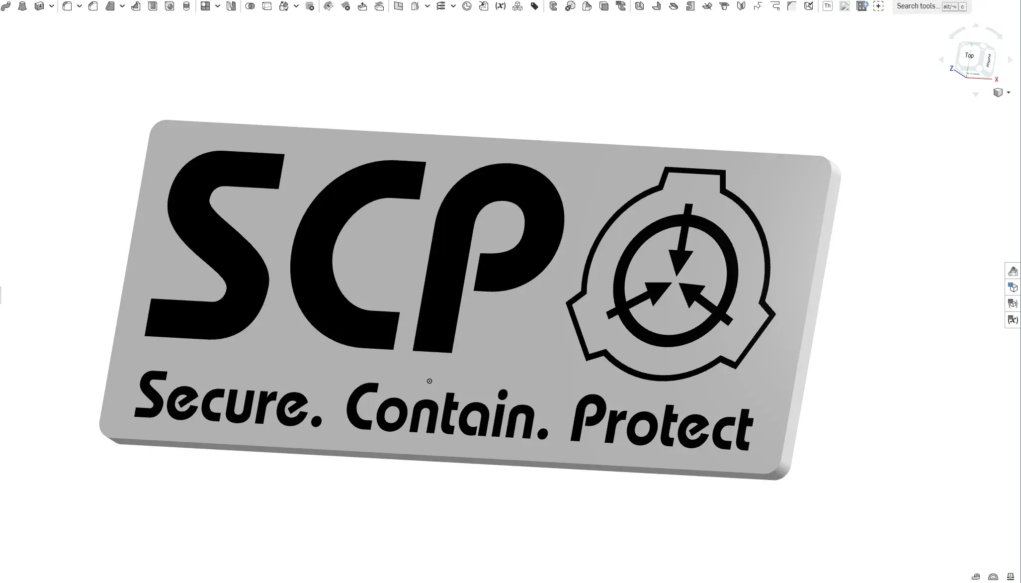 3D Printer Files | 3MF File | SCP Foundation Fridge Magnet | Creality Cloud