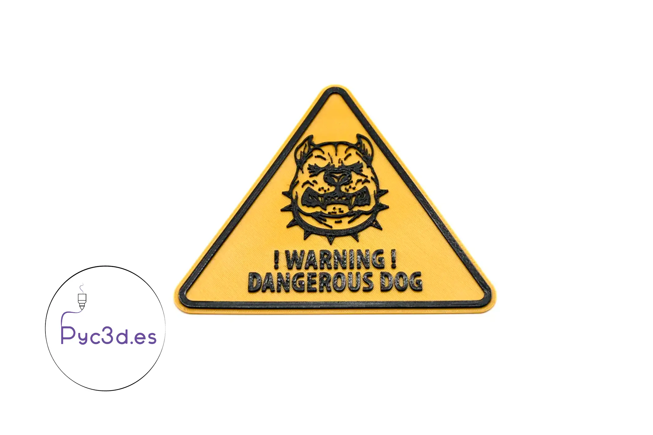 3D Printer Files | 3MF File | WARNING DANGEROUS DOG | Creality Cloud