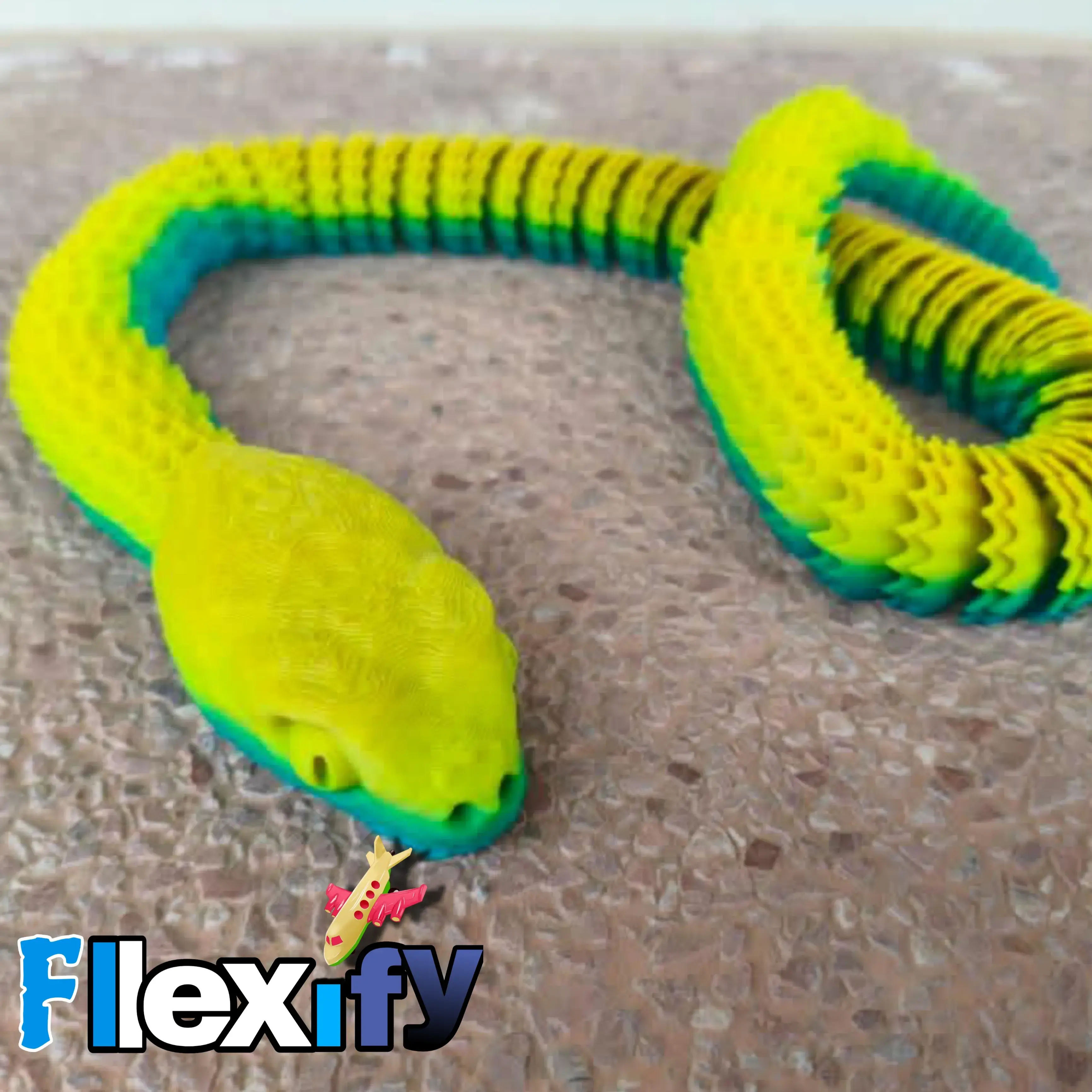 3D Printer Files | 3MF File | Flexi Snake- print in place | Creality Cloud