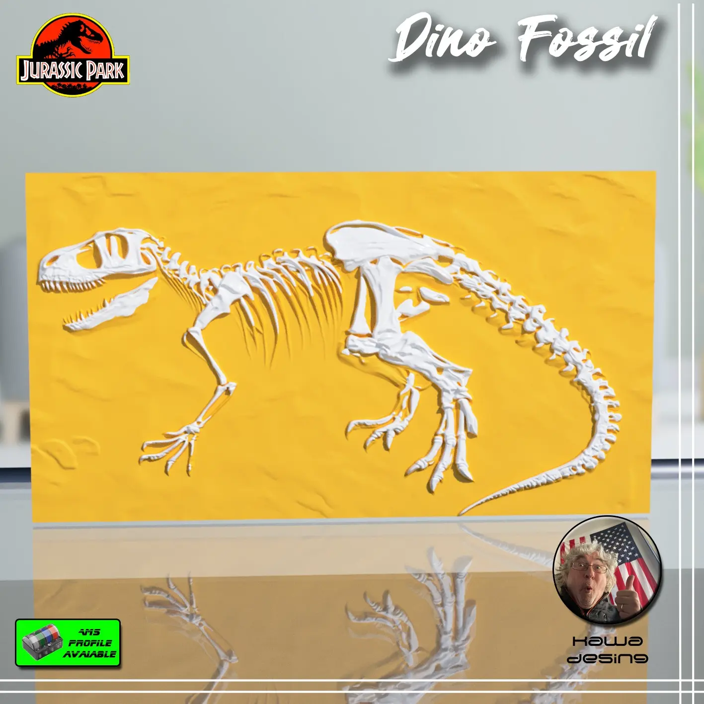 3D Printer Files | 3MF File | Dinosaur Fossil | Creality Cloud