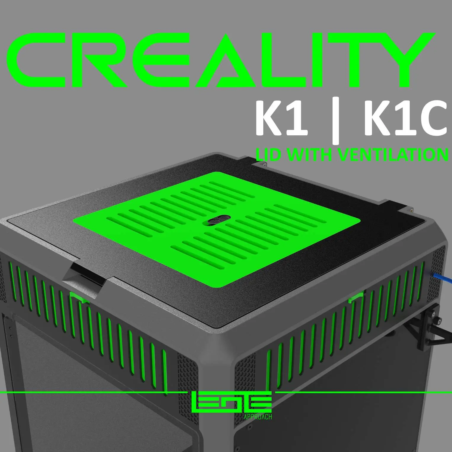 3D Printer Files | 3MF File | CREALITY K1|K1C|K1SE - LID WITH VENTS ...