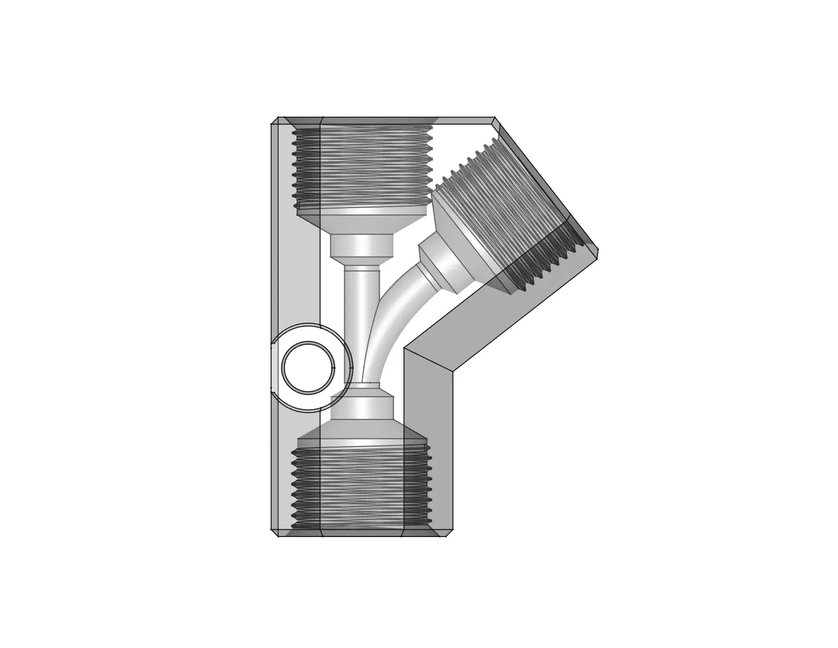 3D Printer Files | 3MF File | Small PTFE Tube Y splitter | Creality Cloud