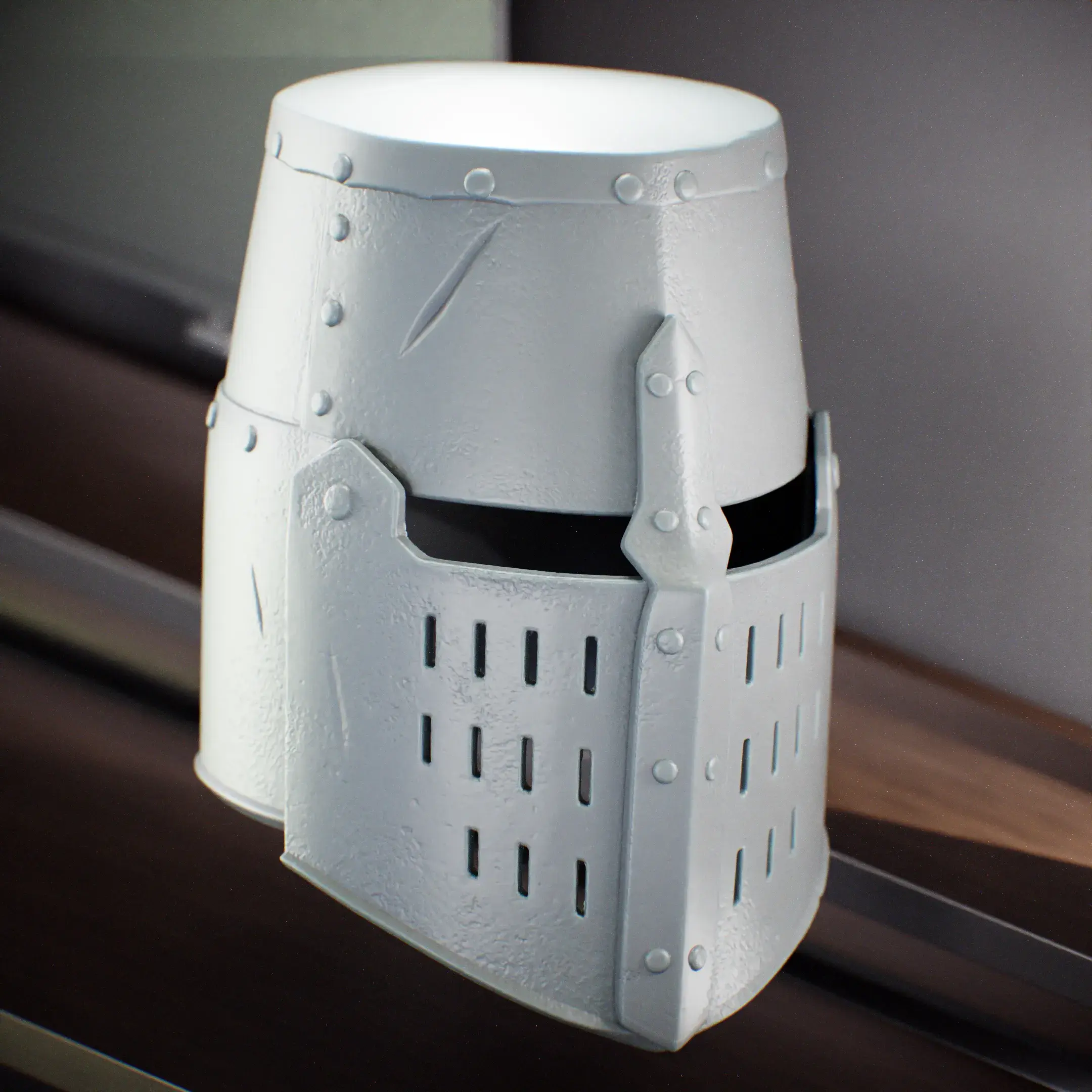 Cosplay STL Download - Greathelm from Elden Ring Fan Artby greencatpoly
