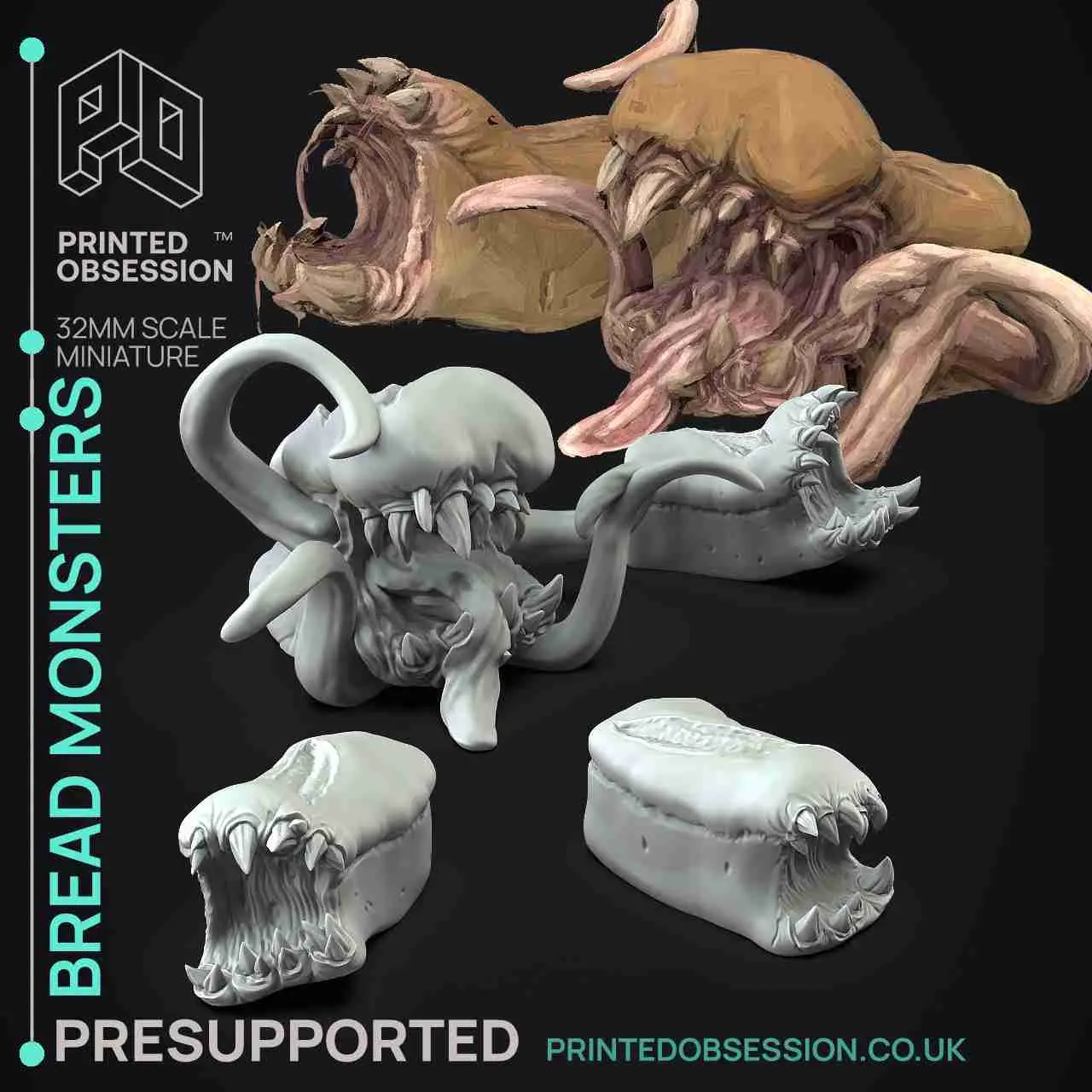 Other STL Download - Bread Monstersby Printed Obsession
