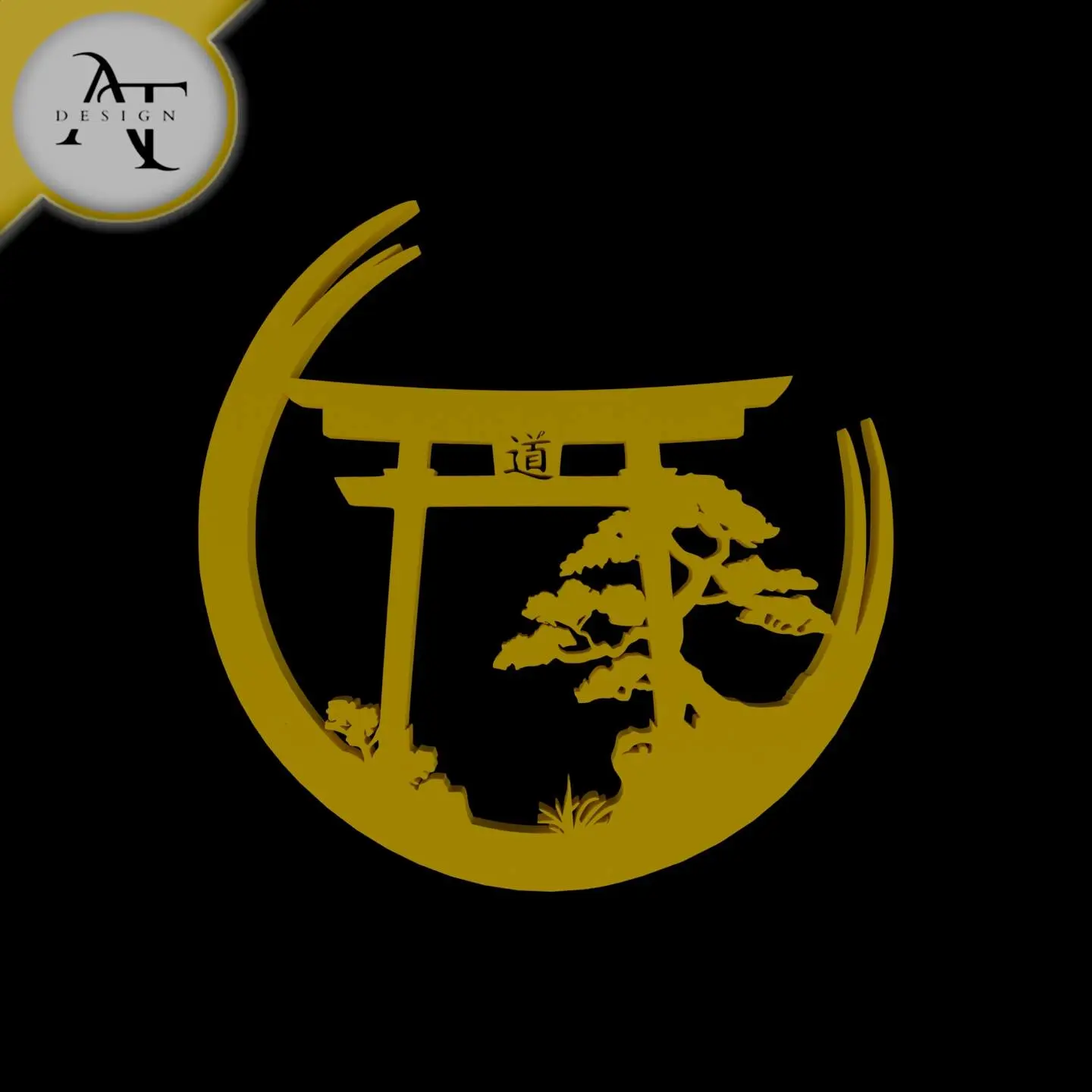 Home Decorations & Ornaments STL Download - Torii Gates - Silhouette ...