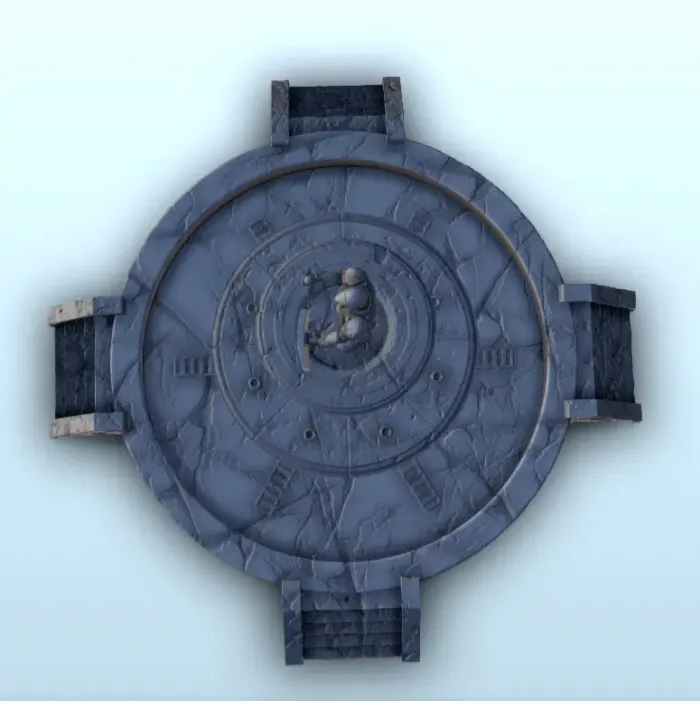 Other STL Download - Fountain with statue - terrain WW2 scenery modern ...