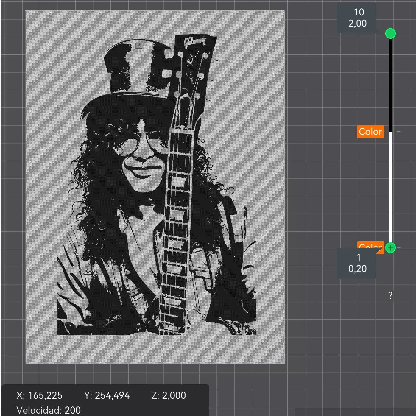 3D Printer Files | 3MF File | Slash posing with his guitar | Creality Cloud