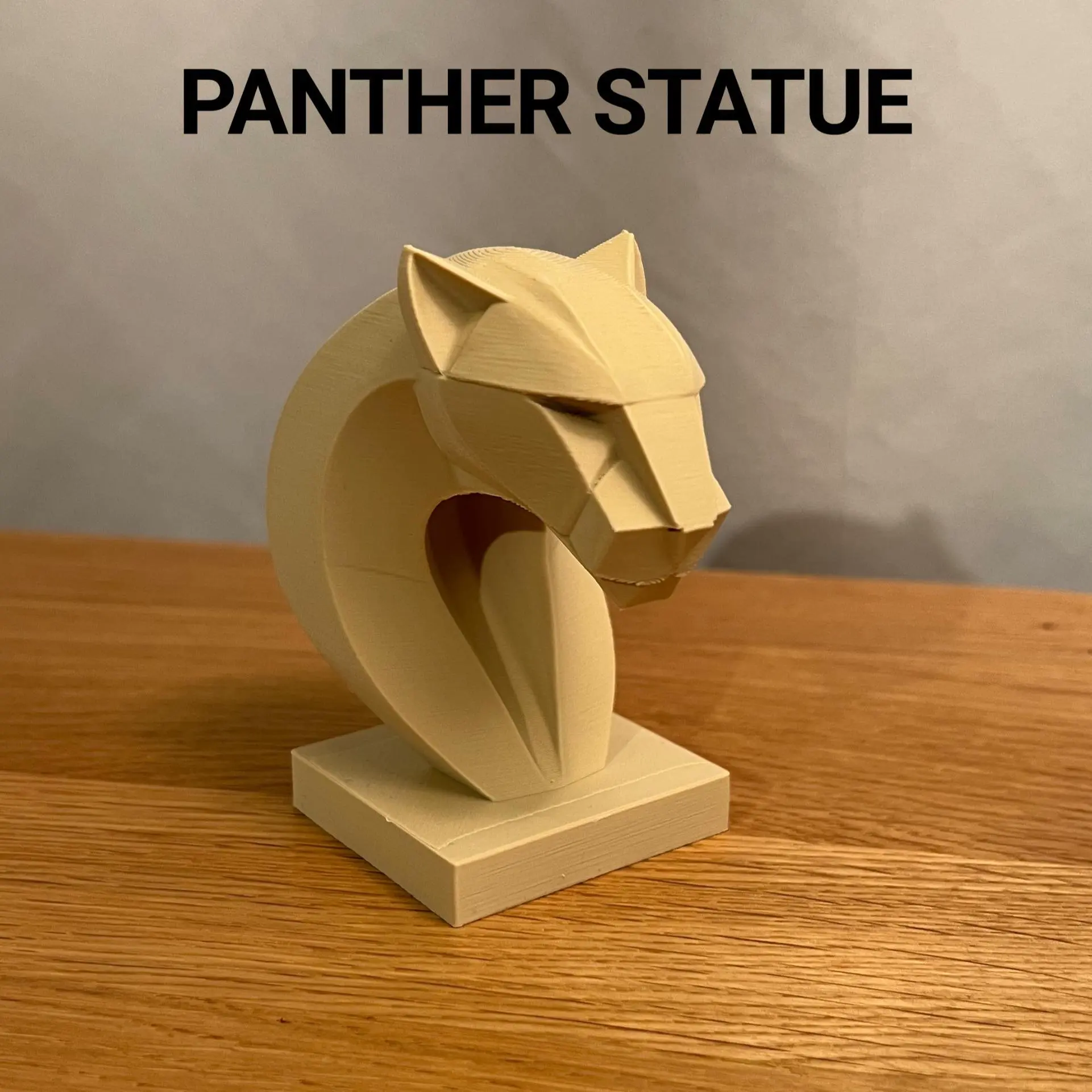 3D Printer Files | 3MF File | Panther Statue | Creality Cloud