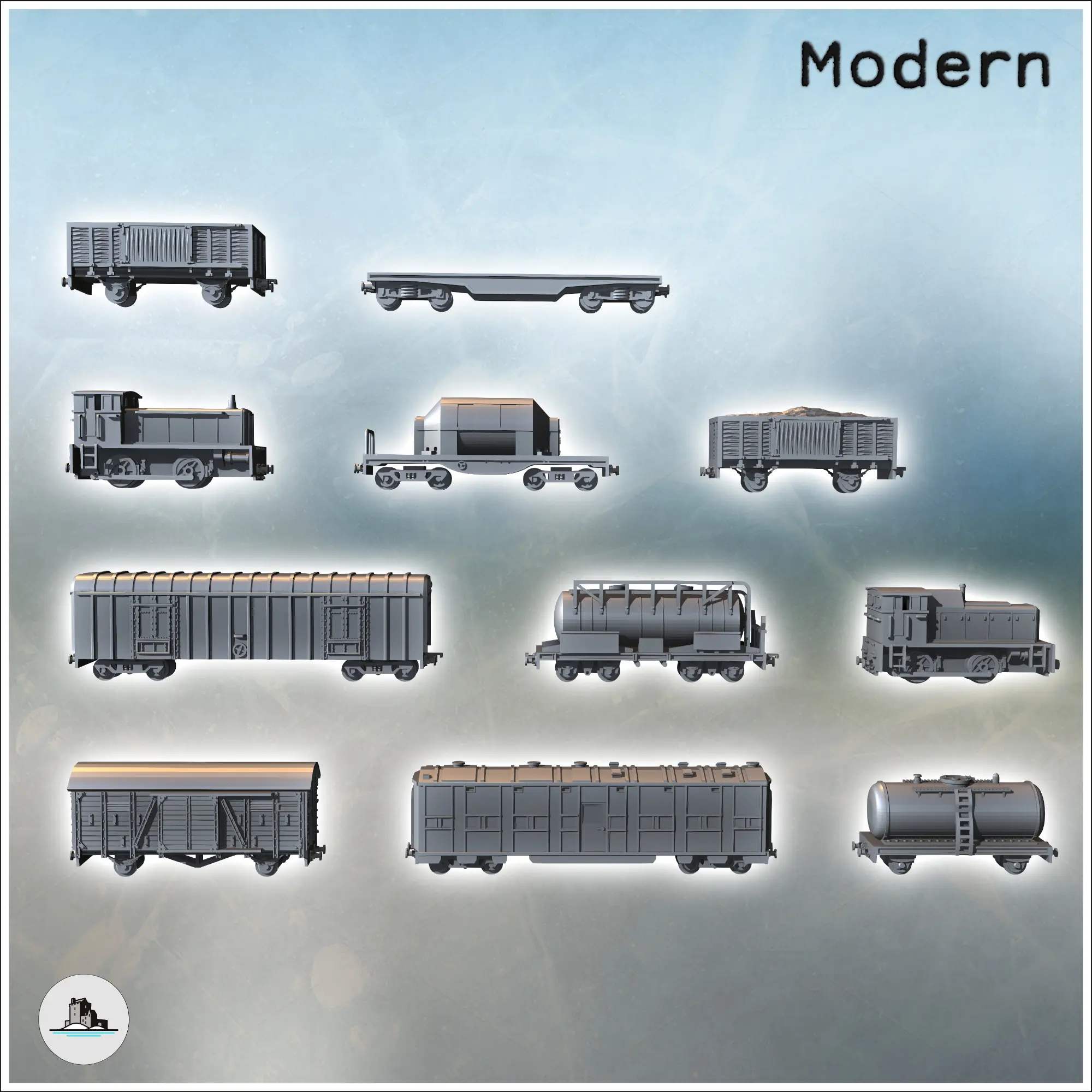 Miniature Games & Accessories STL Download - Modern Material Transport ...