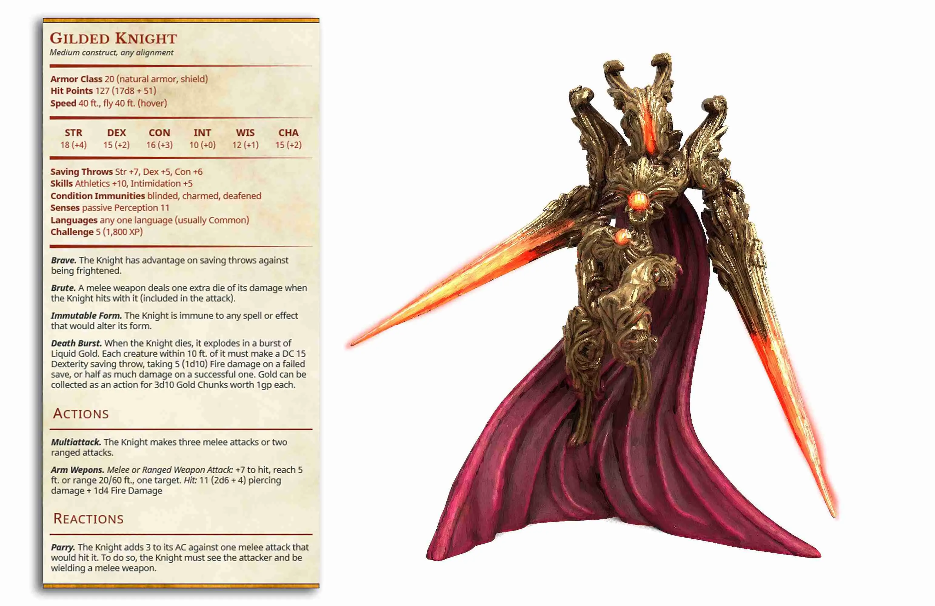 Other STL Download - Gilded Knights- Flesh of Gold-Presupported ...