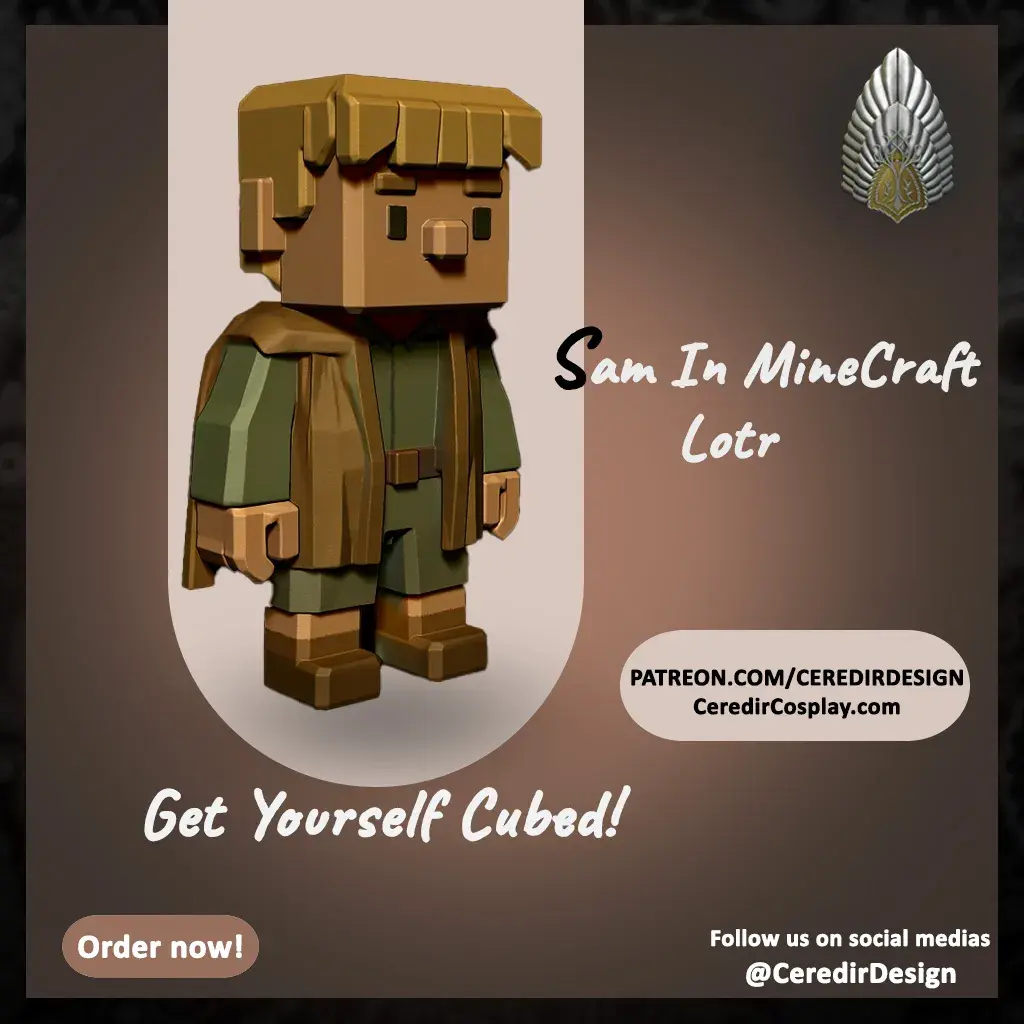 gratuita Sculptures & Artworks STL Descarga - Frodo and Sam Mini fig ...
