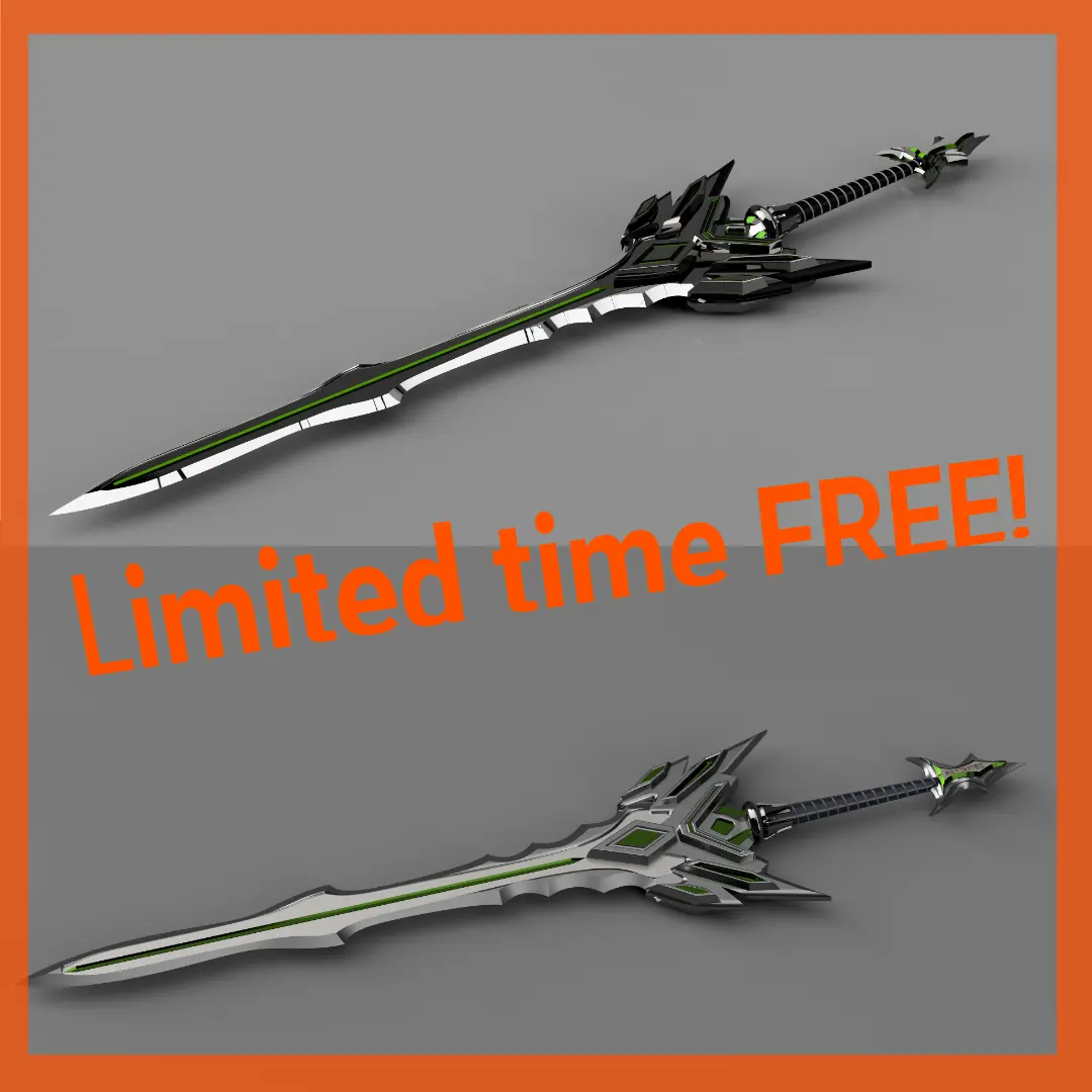 3D Printer Files | 3MF File | Full size Sword (1 - 1,4m length ...