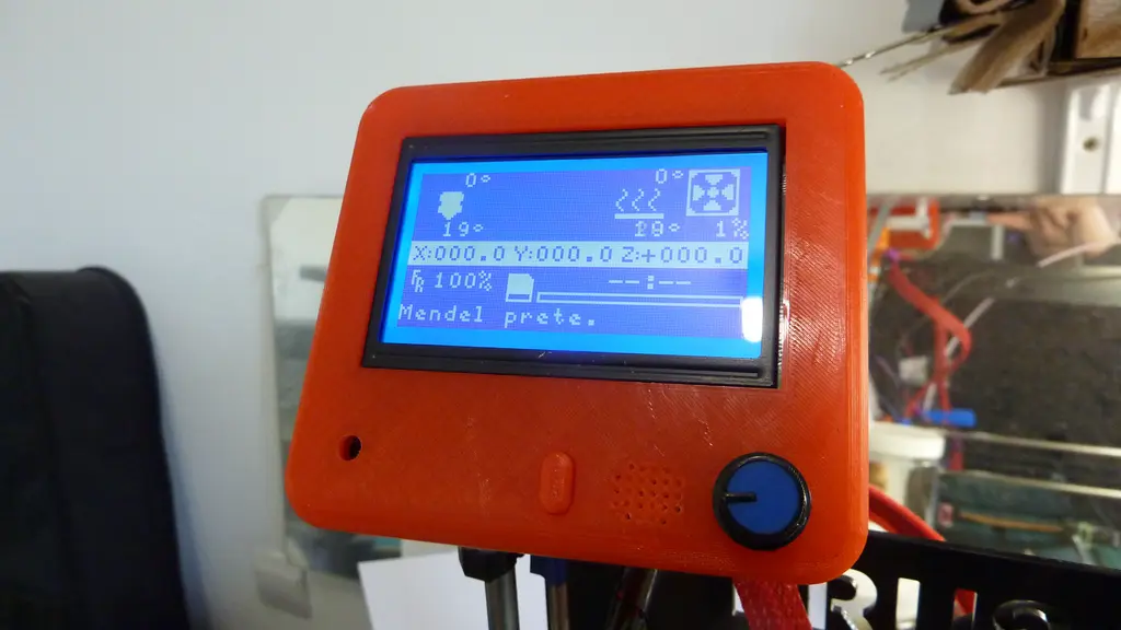 Rounded Full Graphic LCD case with SD card removal notch. | 3D models ...