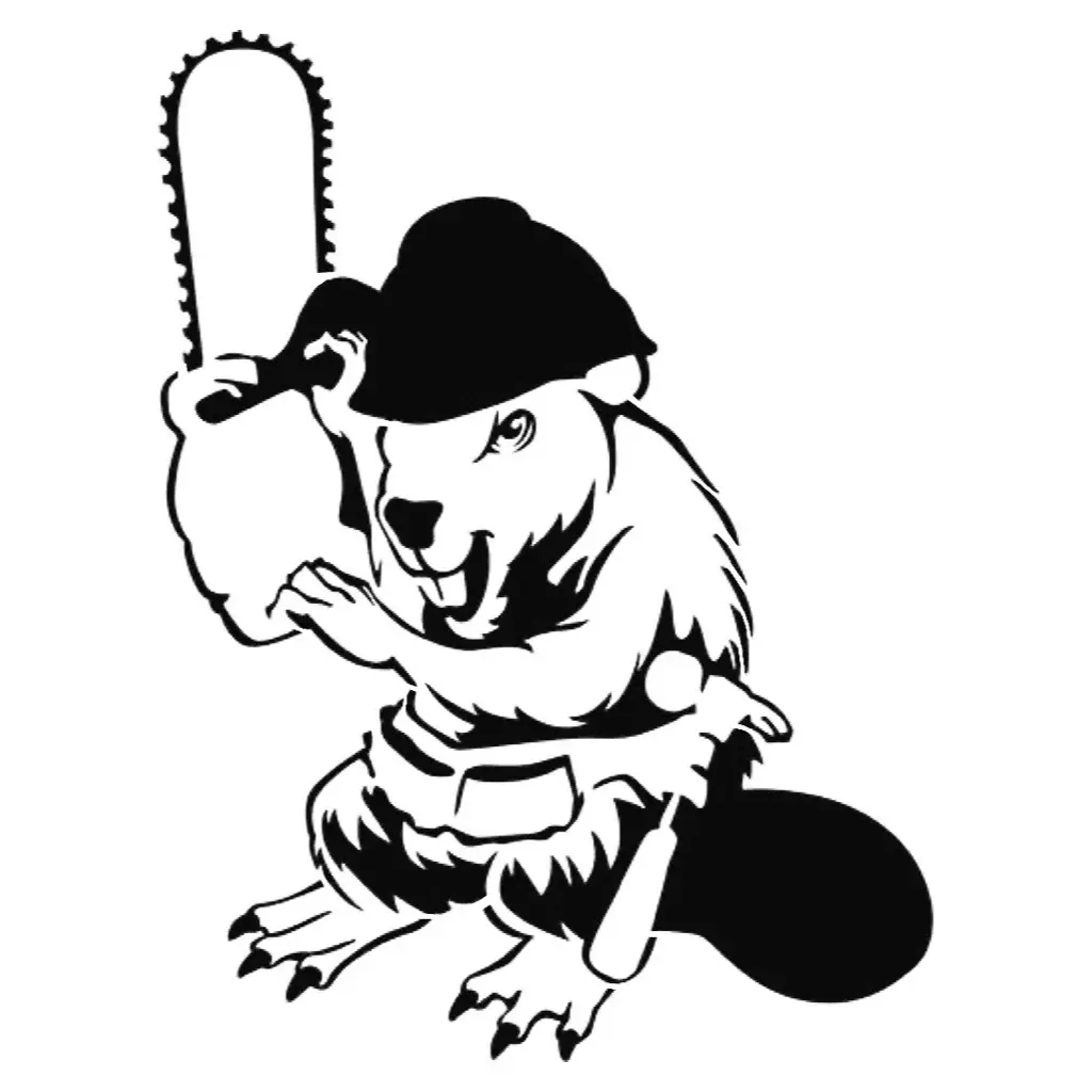 Free Digital Art STL Download - Beaver stencilby SMT_M 🦊