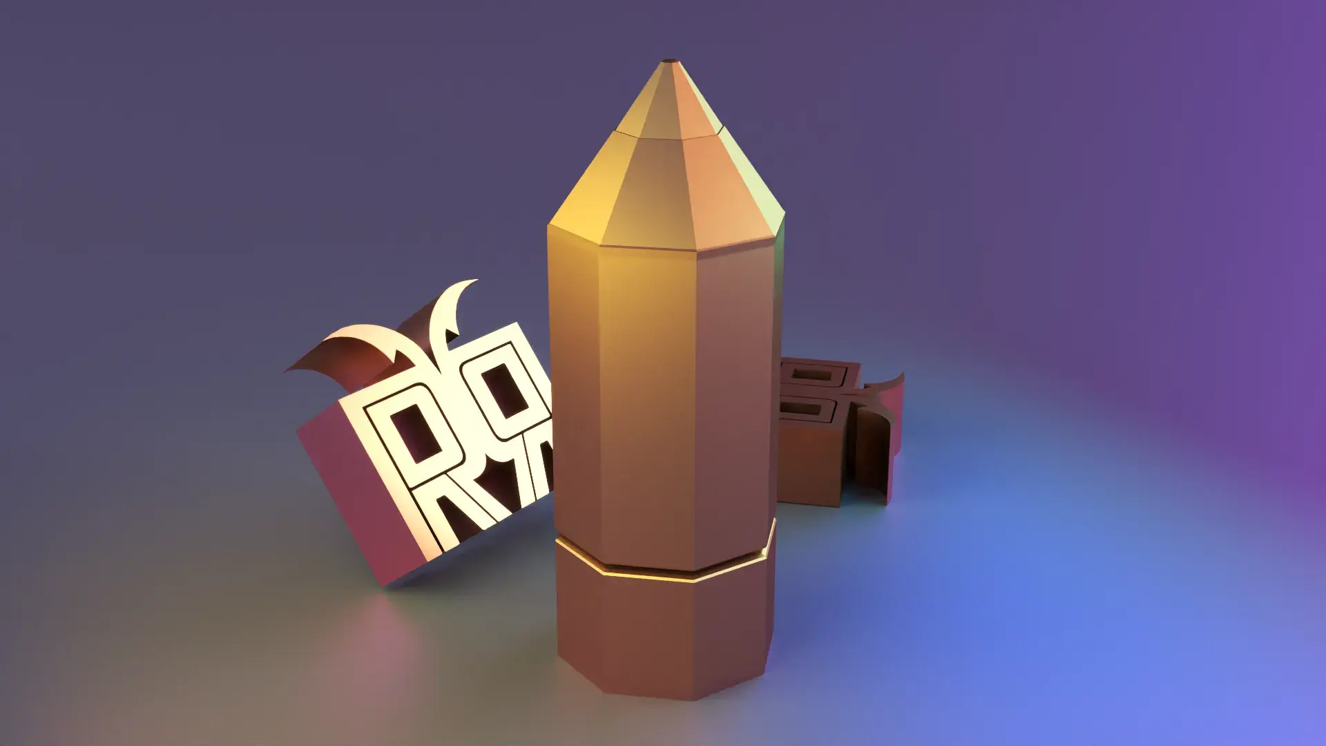 Stationery & Learning Tools STL Download - Standing Pencil Decorby rexer_3d