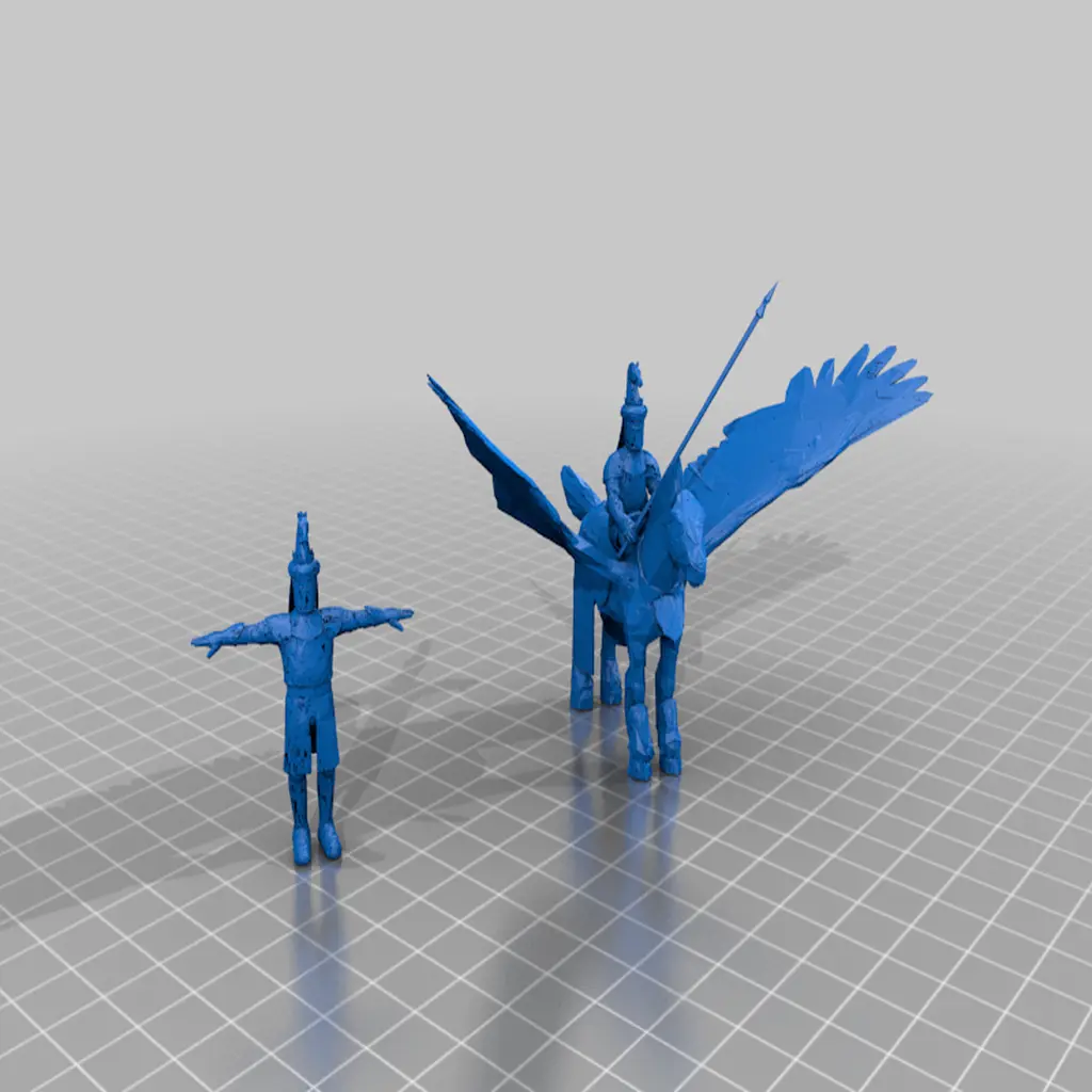 Free Other STL Download - pegasus cavalry - bretonnian flying cavalry ...