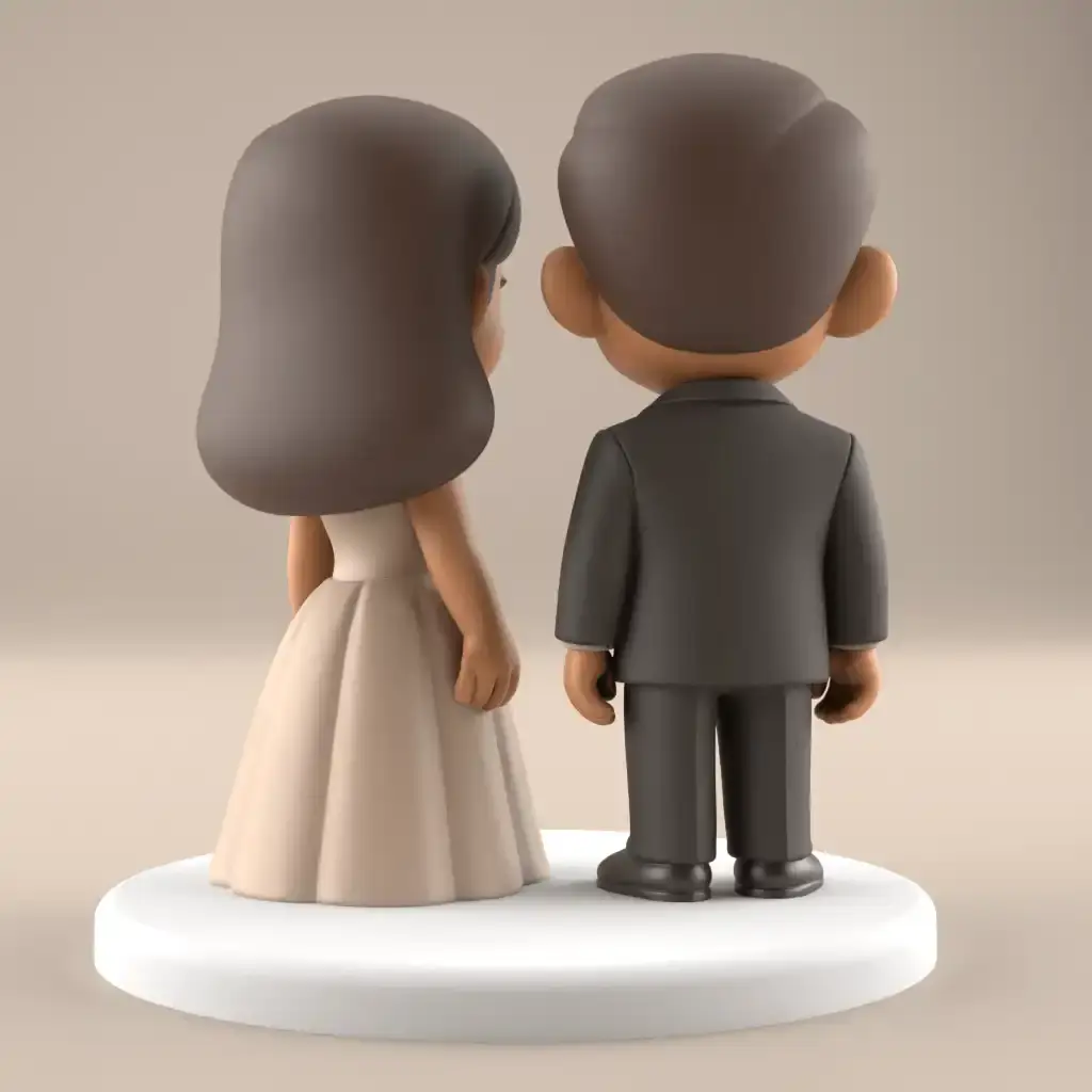 Other STL Download - Cute Wedding Couple STL Modelby HIve