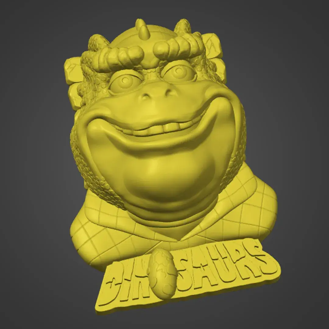 Sculptures & Artworks STL Download - Dinosaurs TV Series Earl ...