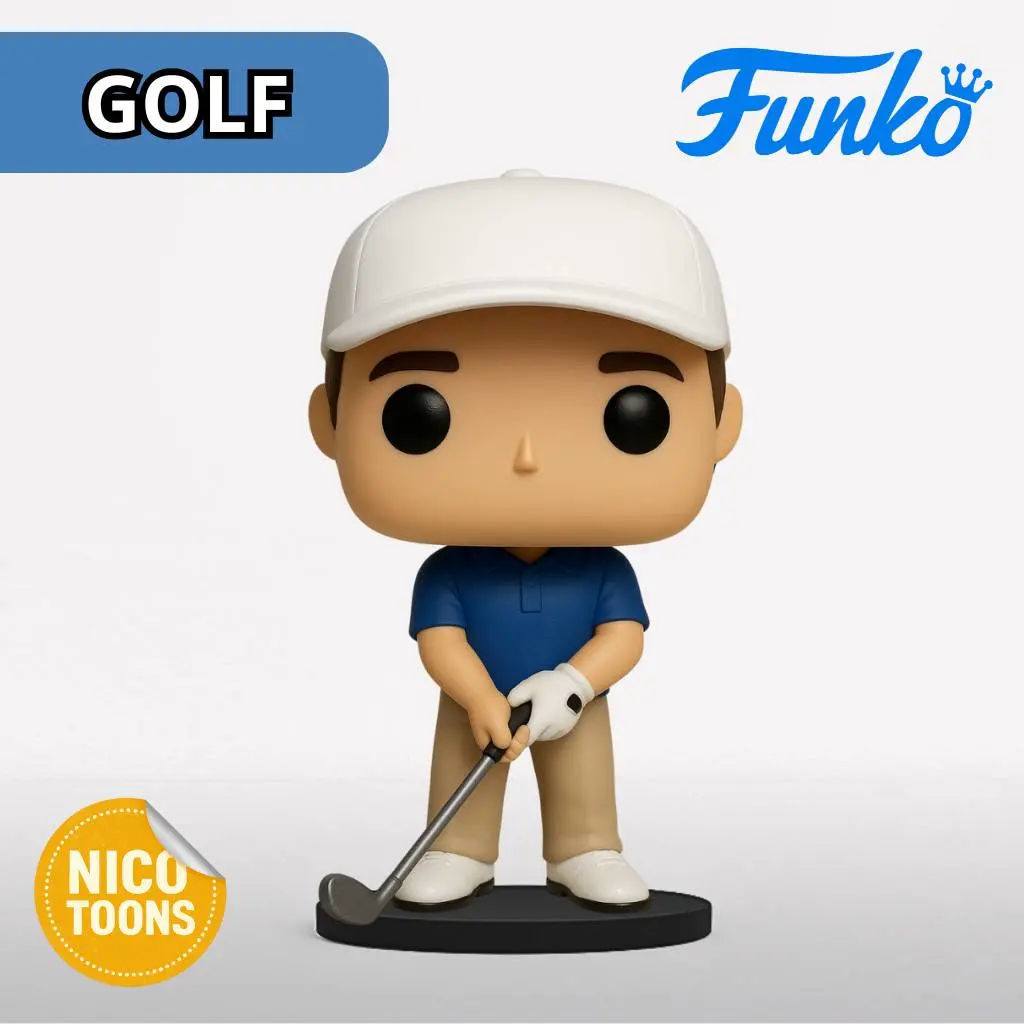 Sculptures & Artworks STL Download - Golf Funko Pop - Maleby NicoToons