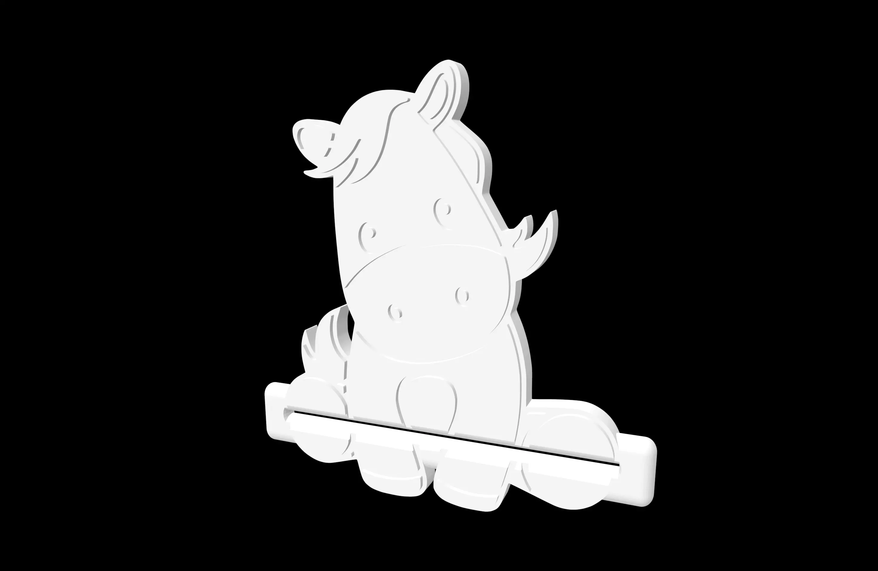 Other STL Download - Farm Animals - Sitting Horse - Toothpaste Squeezer ...