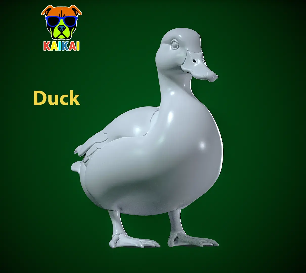 Characters & Creatures STL Download - Duck statue - Duck model - 3D ...