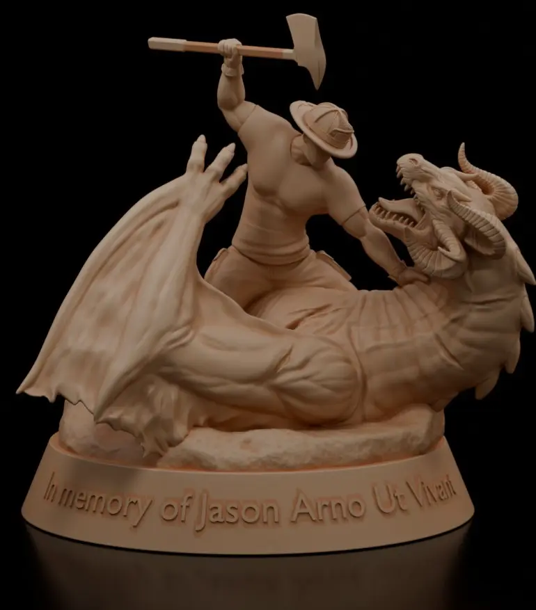 3D Printer Files | 3MF File | FF Jason Arno Memorial | Creality Cloud