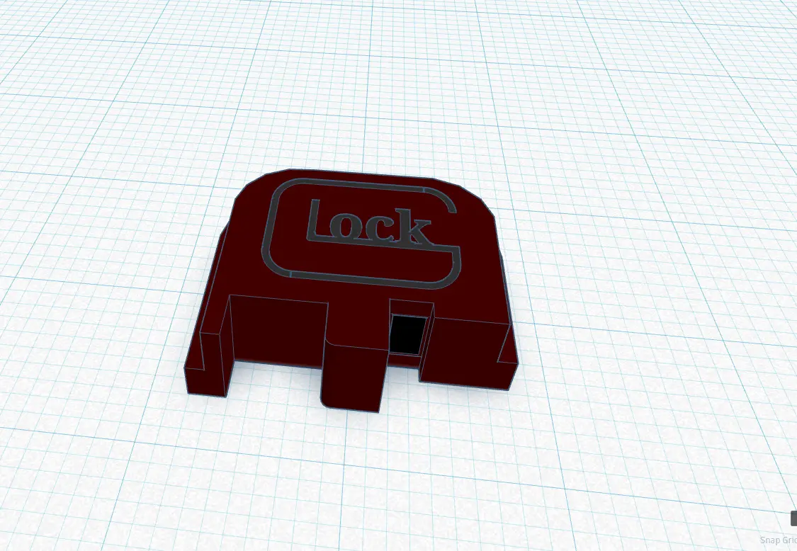 glock 43 backplate two pack | 3D modeller indir | Creality Bulutu