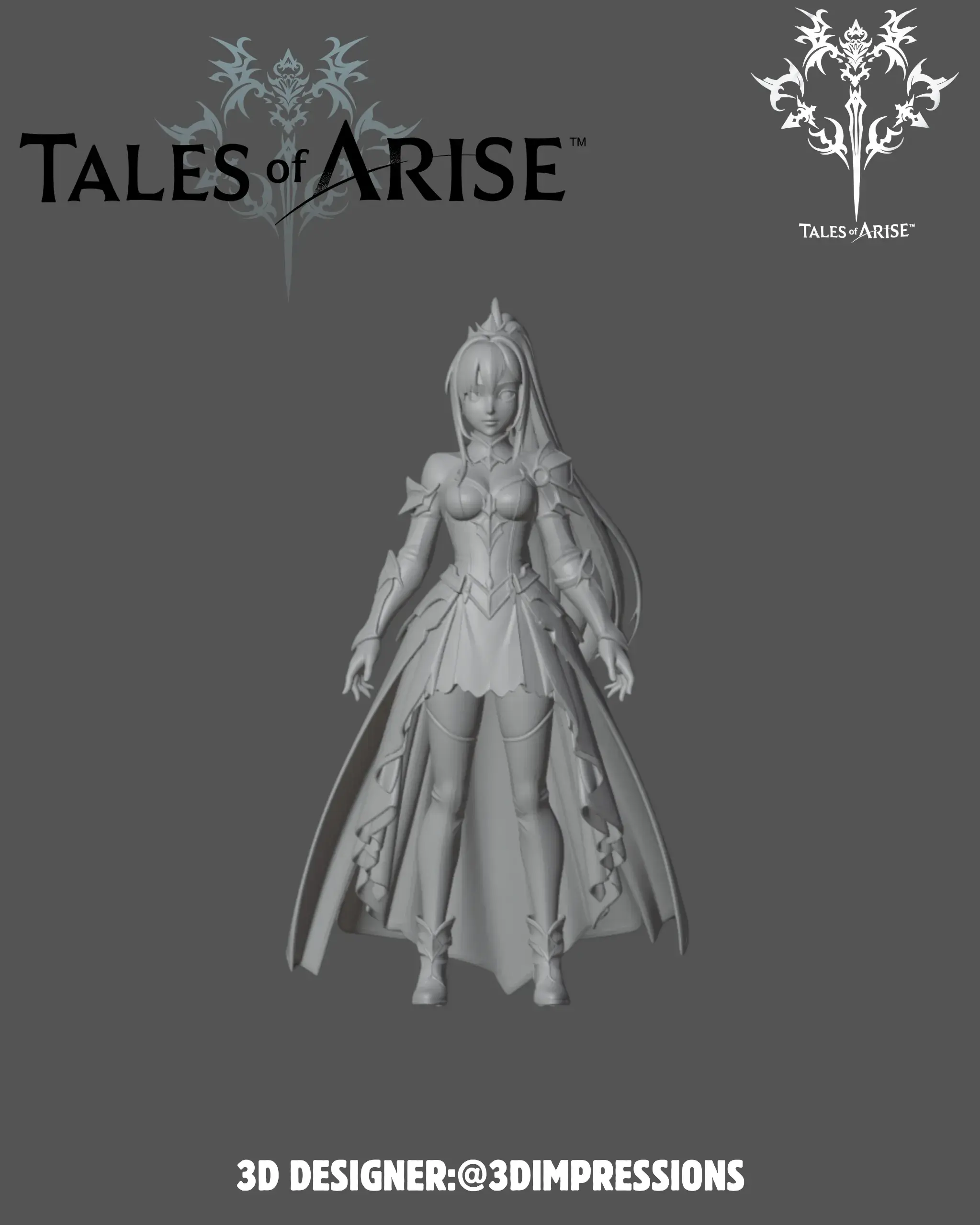 Characters & Creatures STL Download - Shionne de Tales of Arise Version ...