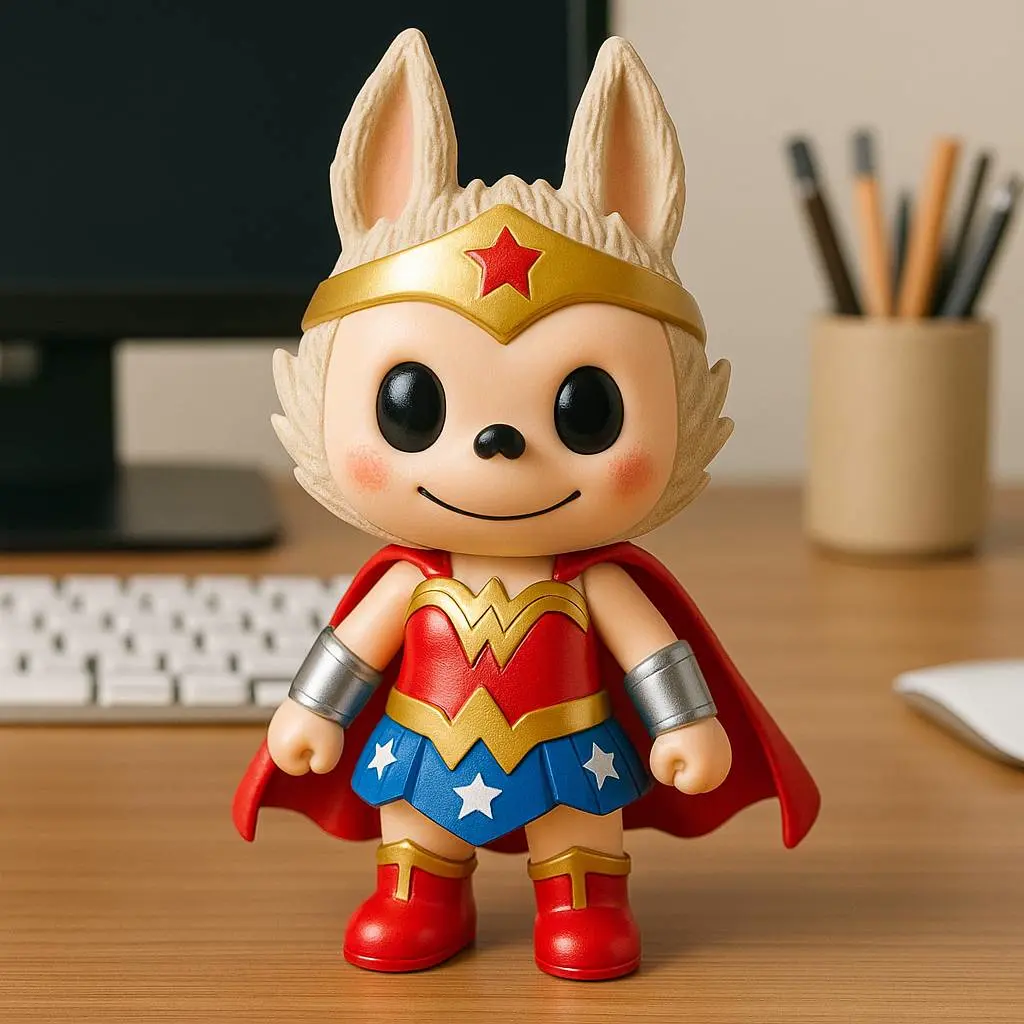 Characters & Creatures STL Download - Labubu - Wonder woman DC Comics ...