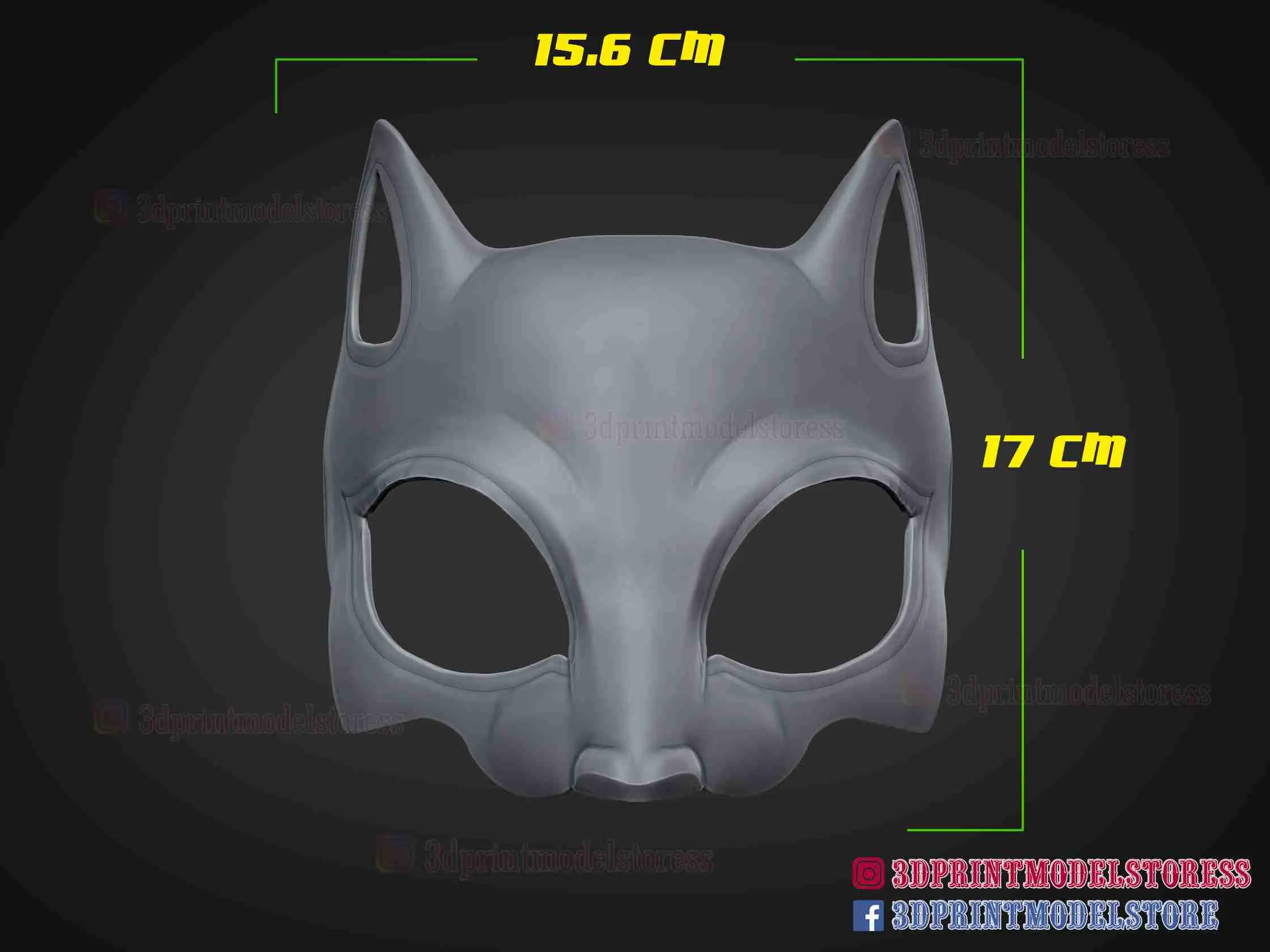 Persona 5 Panther Mask - Anime Cosplay Mask | 3D models download ...