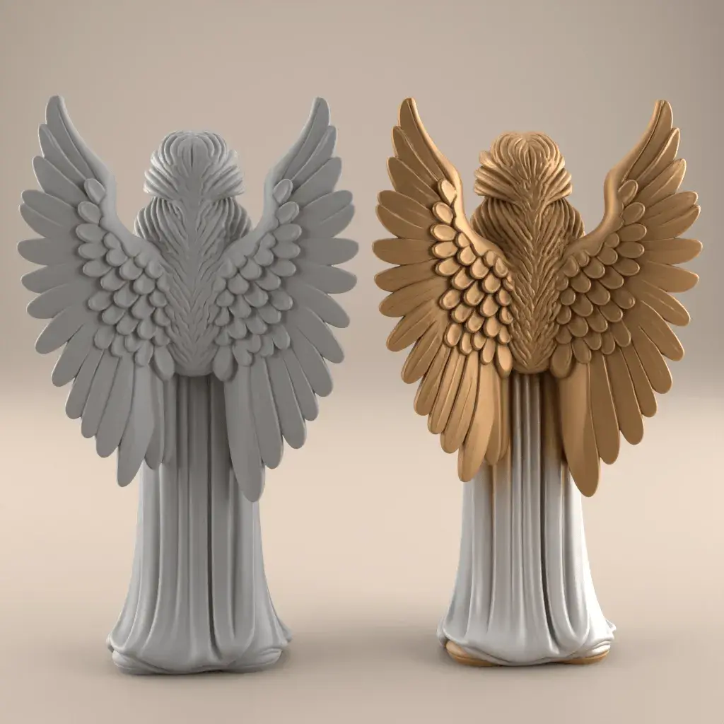 Home Decorations & Ornaments STL Descarga - Charming 3D Angel Model for ...