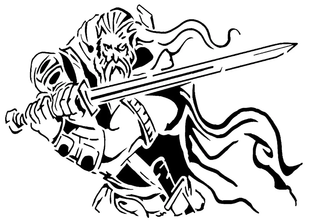 Free Other STL Download - Warrior stencilby SMT_M 🦊