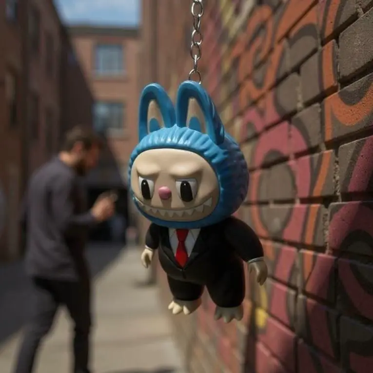 Jewelry & Accessories STL Download - Labubu keychain Suit coloredby ...