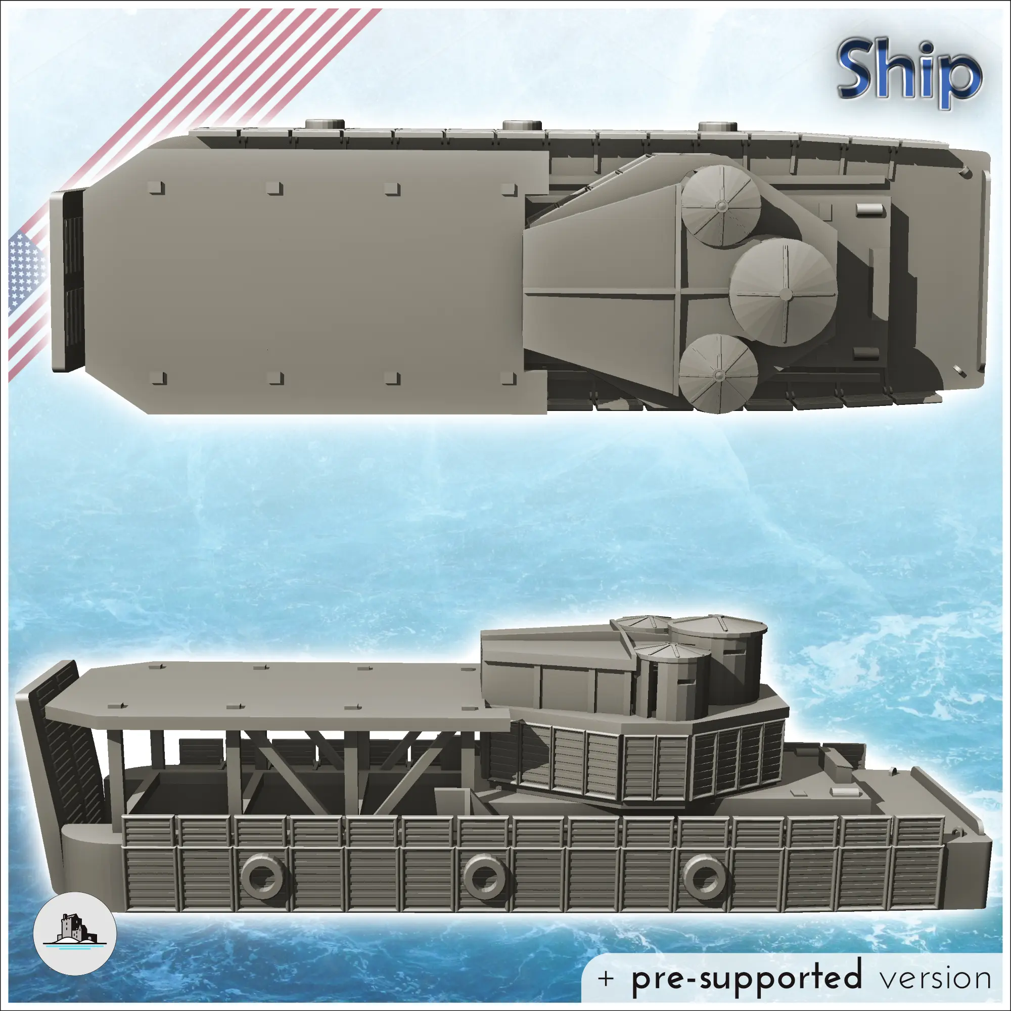 Vehicles & Machinery STL Download - LMC-6 Armored Troop Carrier ATC LCM ...