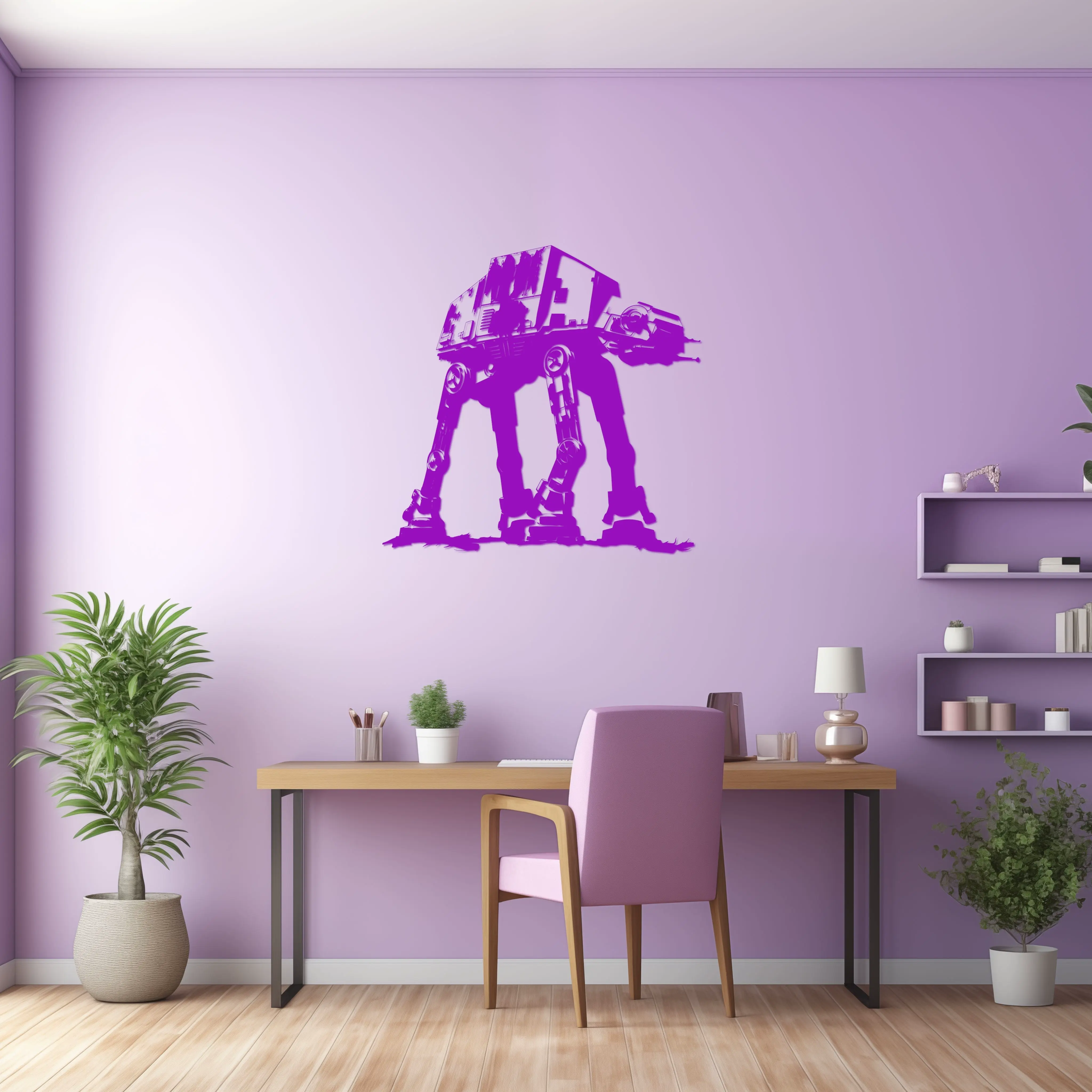 Industrial Design & Prototypes STL Download - AT-AT Wall Artby Ri0m0