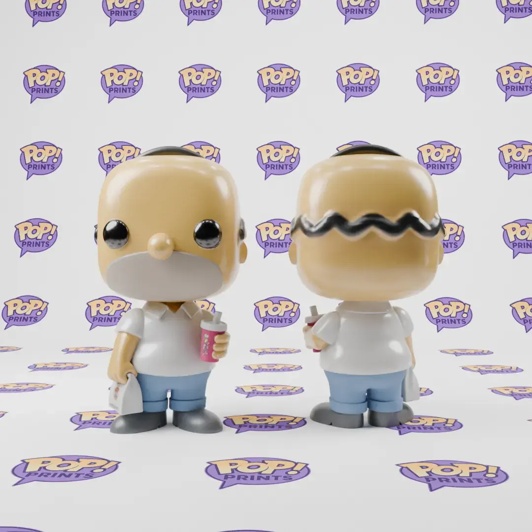 Digital Art STL Download - Homer Simpson Funko Popby Pop Prints
