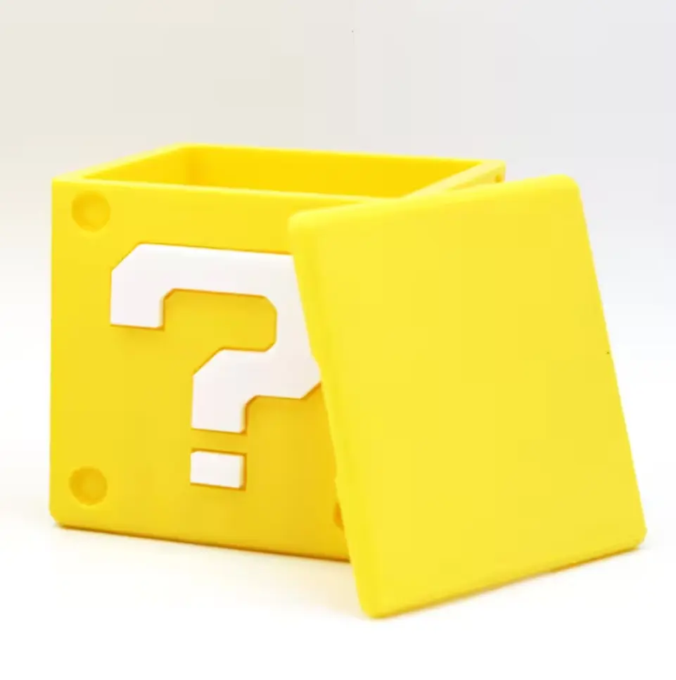 Other STL Download - Box Holder mario Question Mark Block Cubeby JessArt