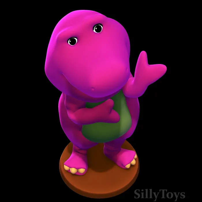 Digital Art STL Download - Barney the Dinosaurby SillyToys