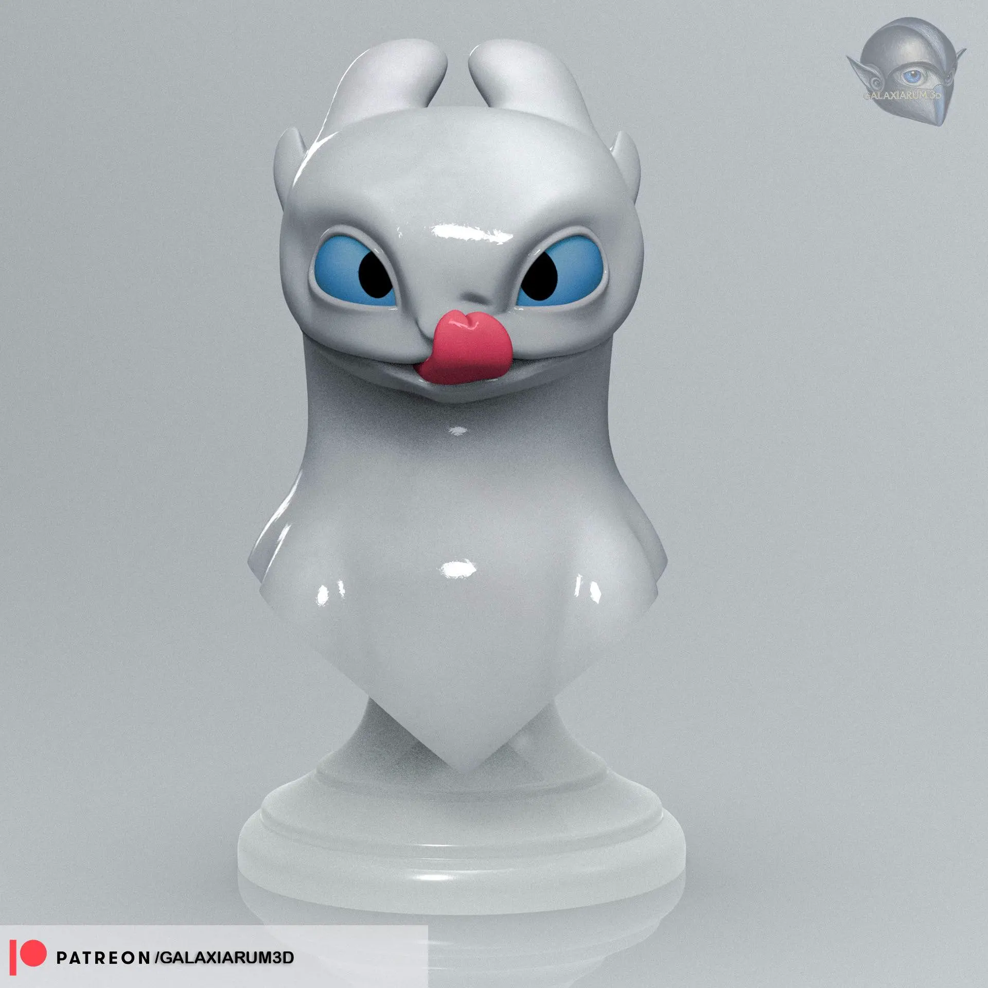 Free Sculptures & Artworks STL Download - Light Fury – Bust | STL ...