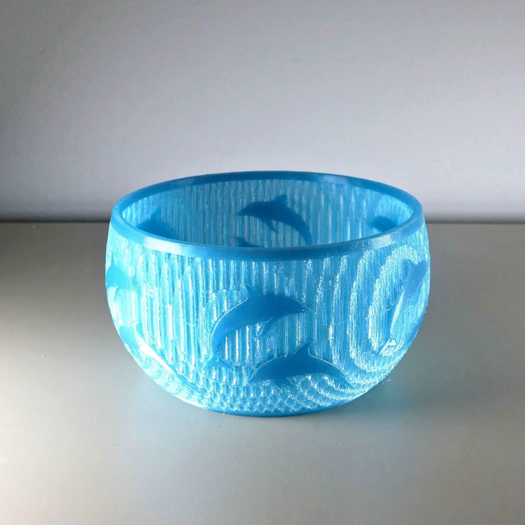 3D Printer Files | 3MF File | Infill Dolphin Bowl | Creality Cloud