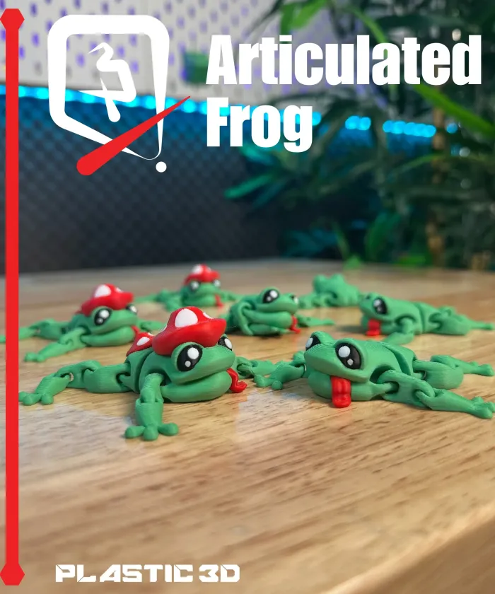 3D Printer Files | 3MF File | Plastic3D Articulated Frog | Creality Cloud