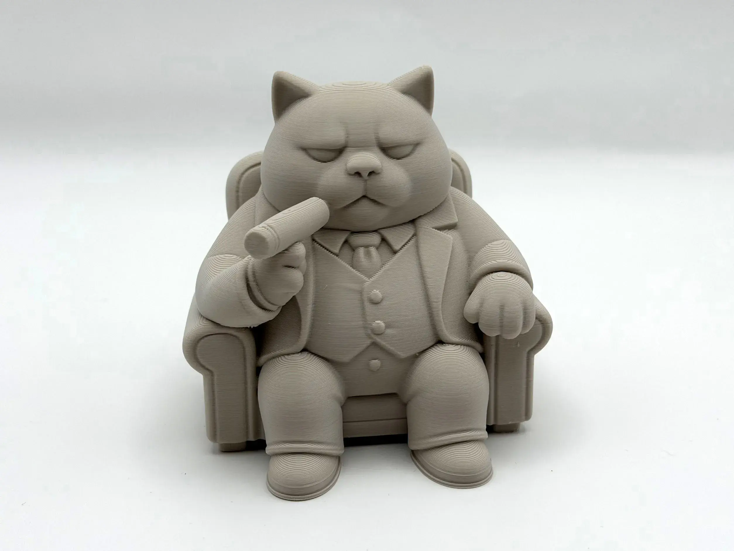 3D Printer Files | 3MF File | The Don Cat: Boss of the Living Room ...