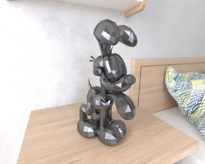 Characters & Creatures STL Download - Oddie Dog Lowpoly Low polyby ...