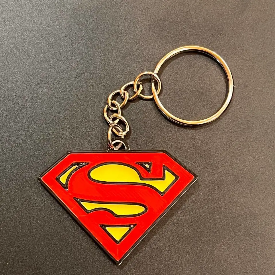 3D Printer Files | 3MF File | Keychain Logo Superman | Creality Cloud