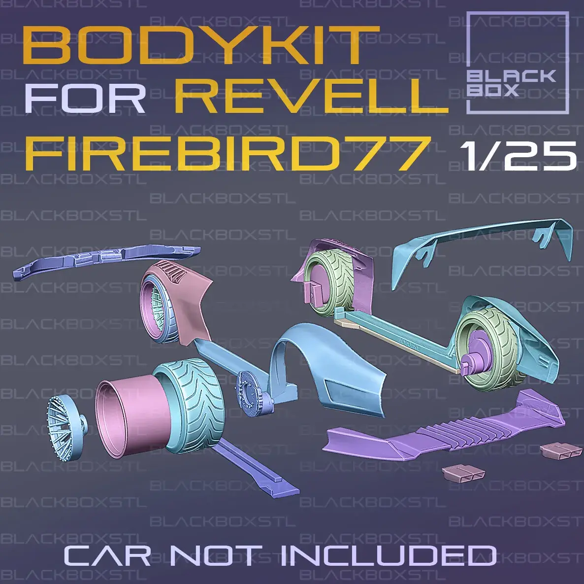 Other STL Download - Bodykit for FIREBIRD 77 Revell modelkit 1-25th ...