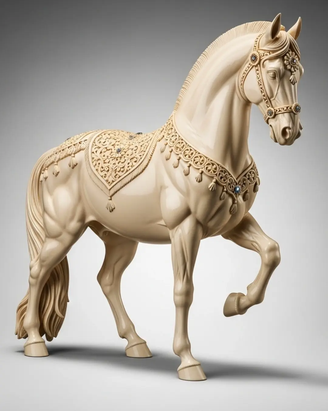 3D Printer Files | 3MF File | Cavalo indiano decorado | Creality Cloud