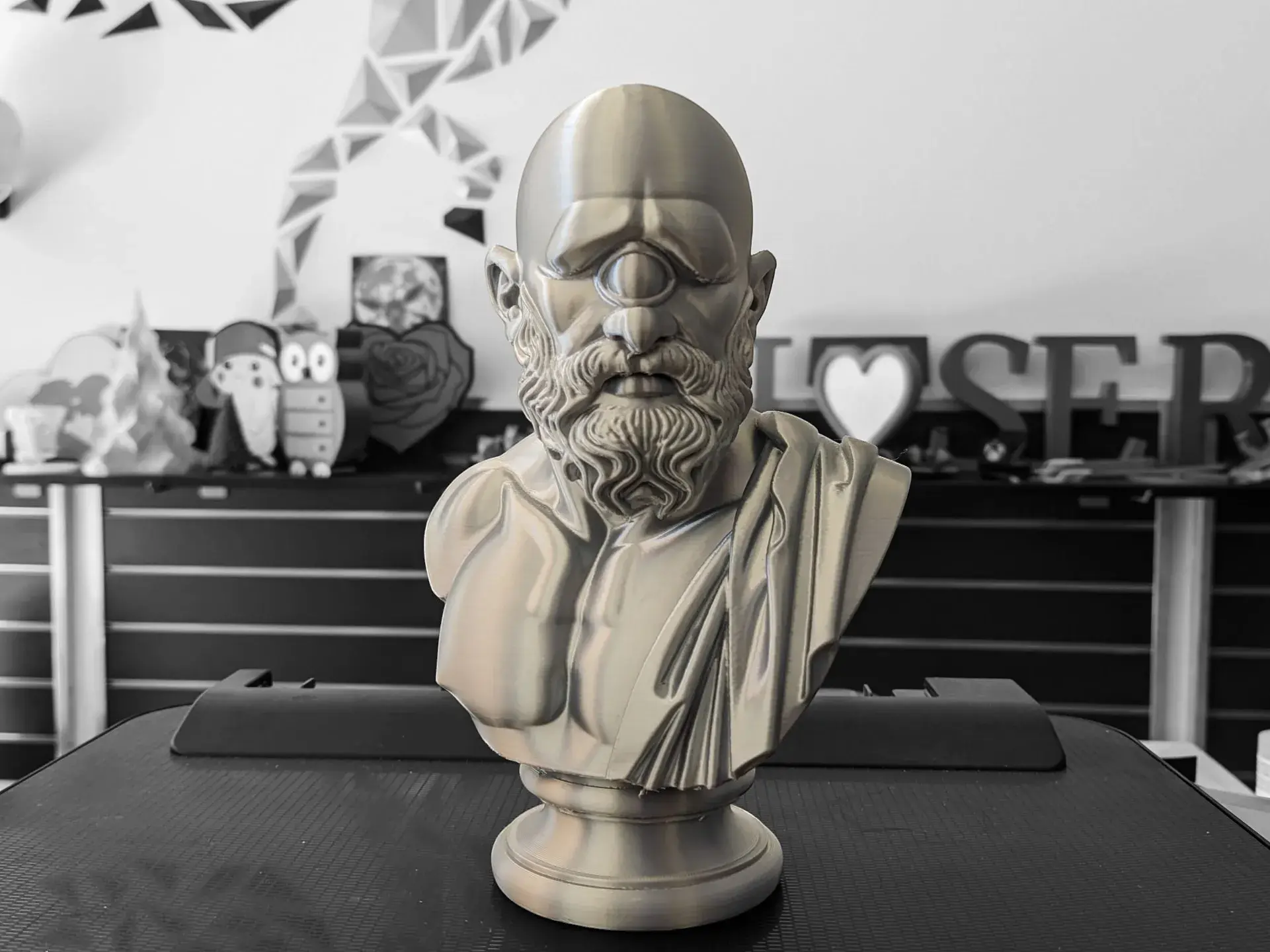 3D Printer Files | 3MF File | Polyphemus Cyclops Bust | Creality Cloud