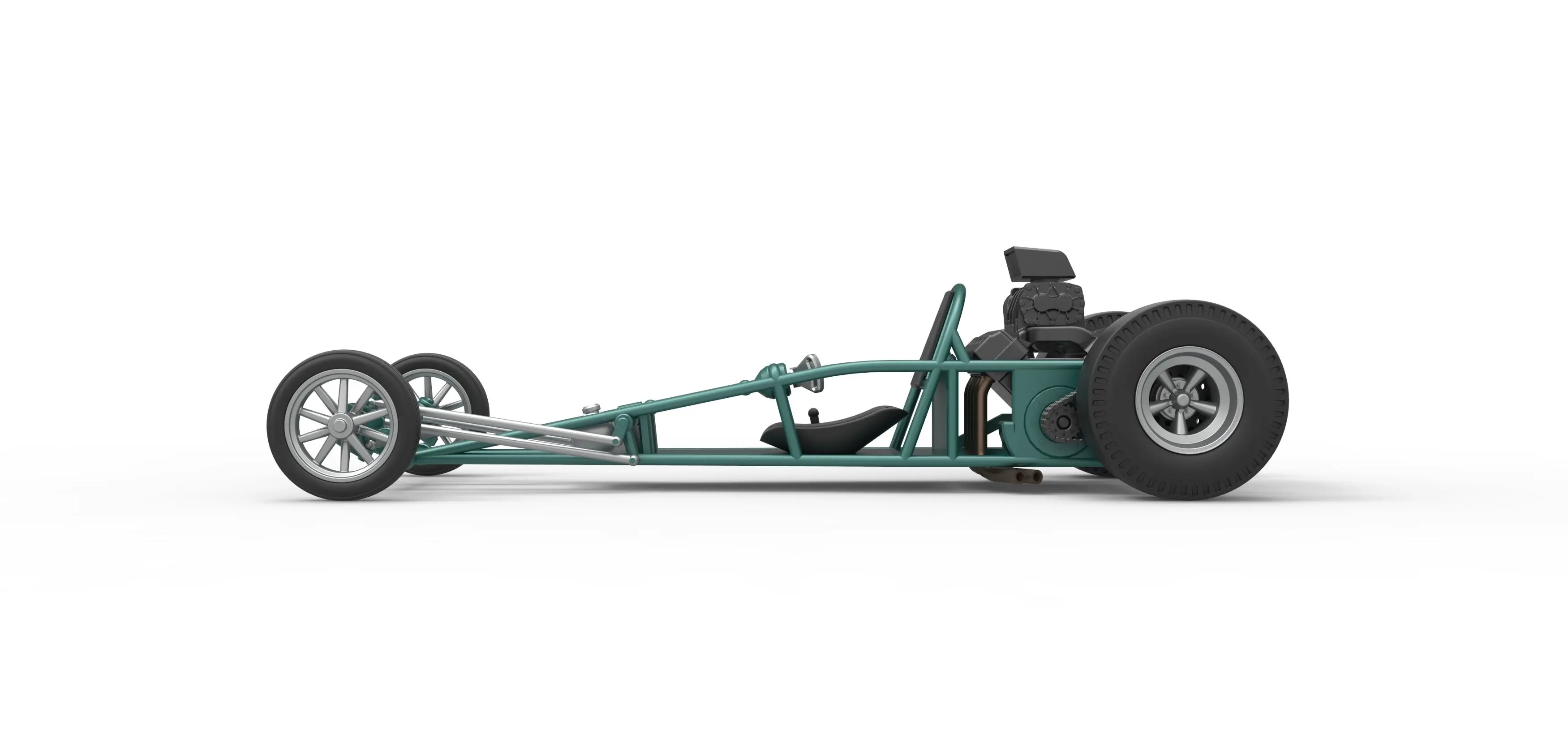 Props & Terrain STL Download - Rear engine old school dragster Scale 1 ...